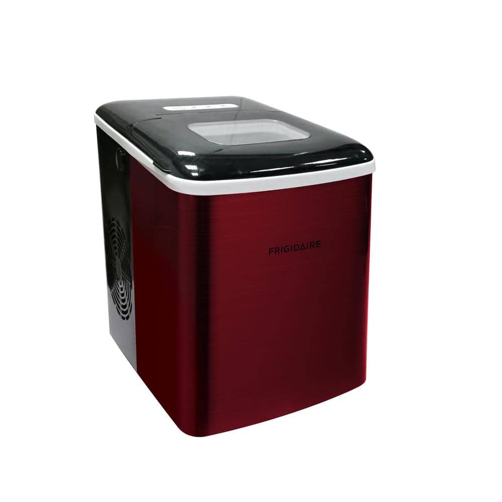 Frigidaire 9.4 in 26 lbs. Bullet Countertop Ice Maker in Red EFIC123 ...