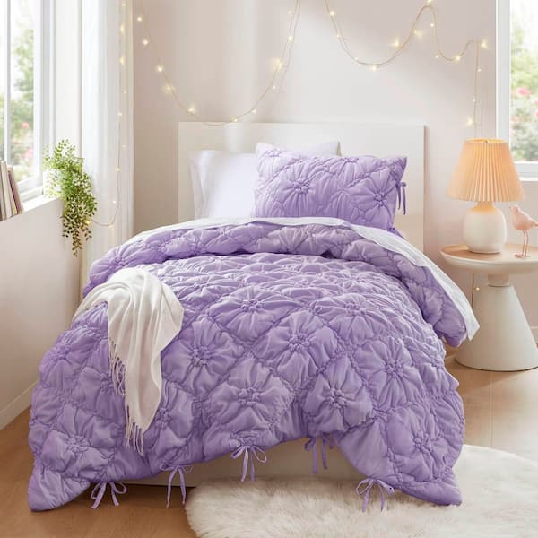 Intelligent Design Graley 2-Piece Purple Microfiber Twin Comforter Set ...