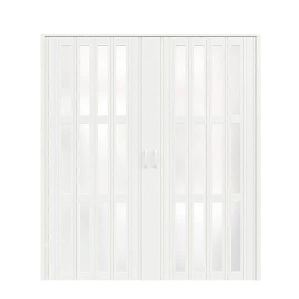 GOLDENPOLEY Blackout 72 in. x 80 in. Black Finished PVC Interior ...