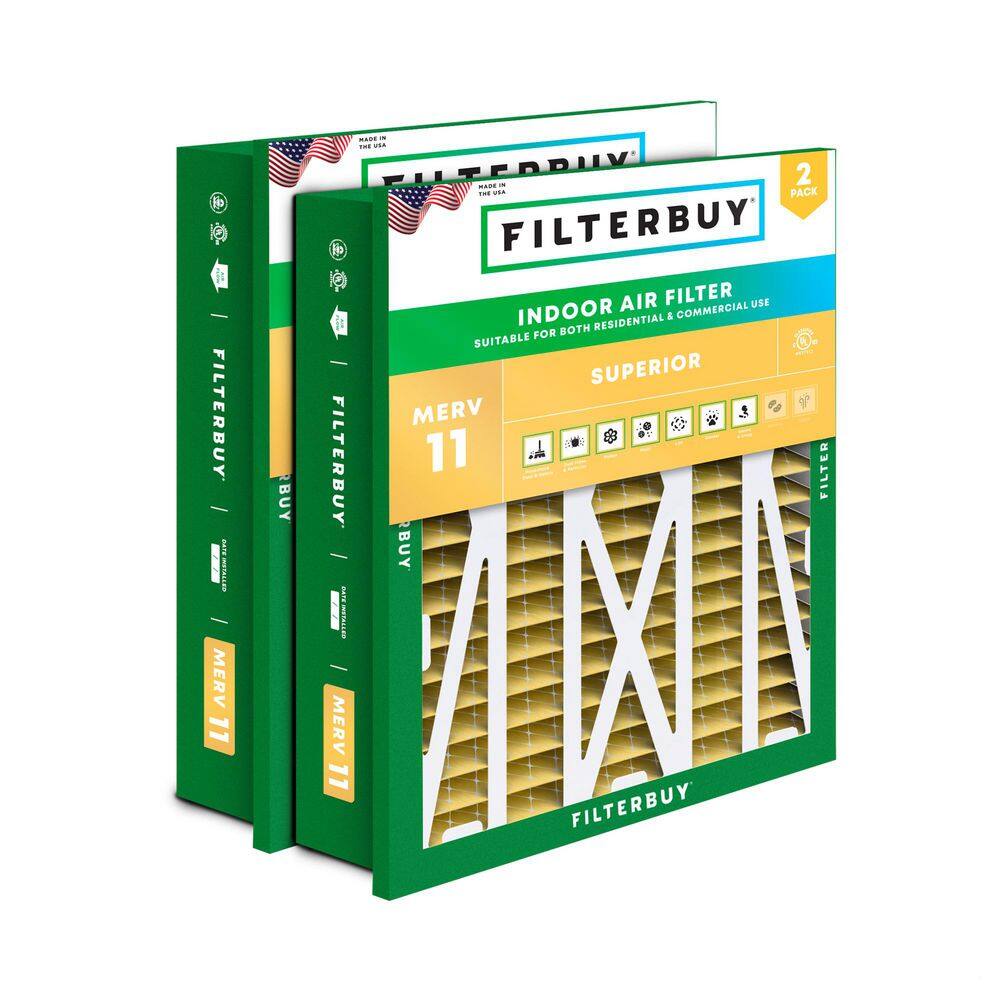 Filterbuy 20 in. x 25 in. x 5 in. MERV 11 (FPR 7) Allergen Defense ...