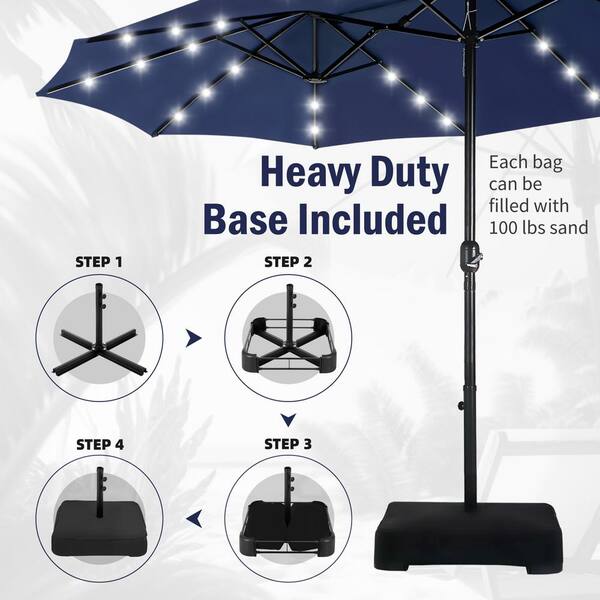 led clear umbrella