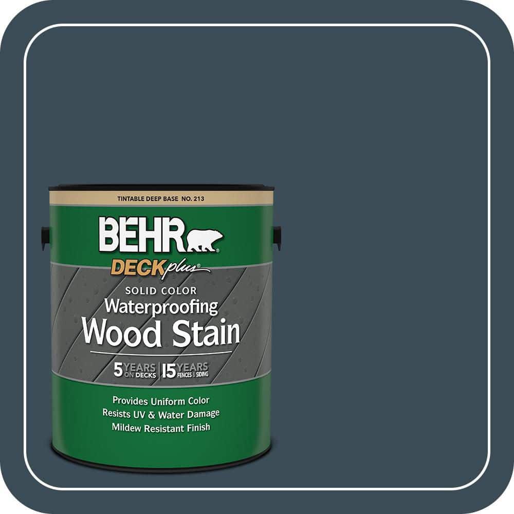 BEHR DECKplus 1 gal. #SC-101 Atlantic Solid Color Waterproofing ...