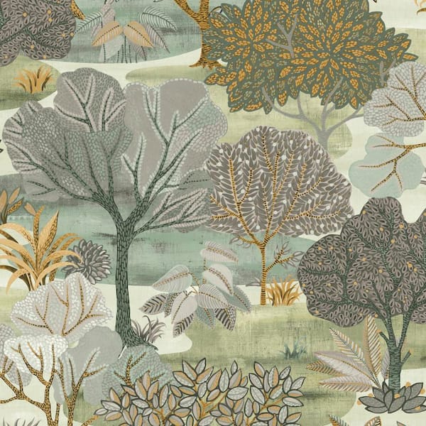 Veer Decor Allure Forest Moss Wallpaper 8249-AE4 - The Home Depot