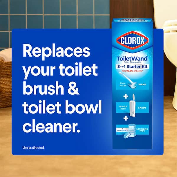 Clorox ToiletWand Disposable Toilet Bowl Cleaner Kit 10044600031917 ...