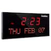 Ivation 22 in. Large Digital Wall Clock, LED Digital Clock with ...