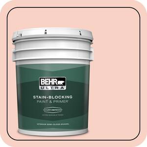 BEHR PREMIUM PLUS 8 oz. #210C-2 Demure Pink Flat Interior/Exterior ...
