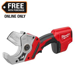 Milwaukee M12 12V Lithium-Ion Cordless PVC Pipe Shear (Tool-Only) with ...