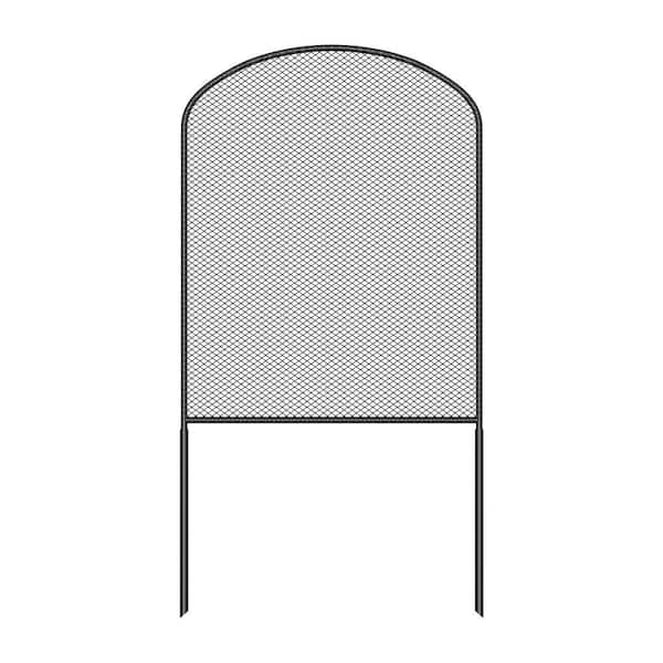 Oumilen 24 in. H x 10 ft. L Rustproof Metal Decorative Garden Fence ...