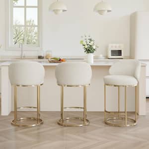 Spruce & Spring 27 in. Cecily White Multi Color High Back Metal Swivel ...