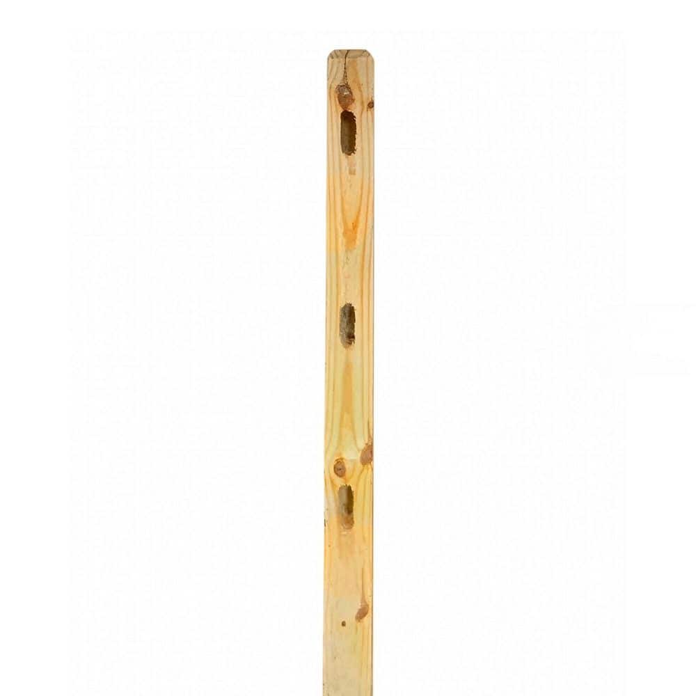 Reviews for 4 in. x 4 in. x 7 ft. Pressure-Treated Pine 3-Hole Fence ...