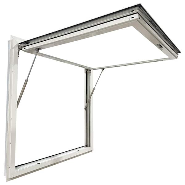 TEZA DOORS Teza 72 in. x 48 in. Aluminum Low-E Double-Pane Clear Glass Awning Window without ...