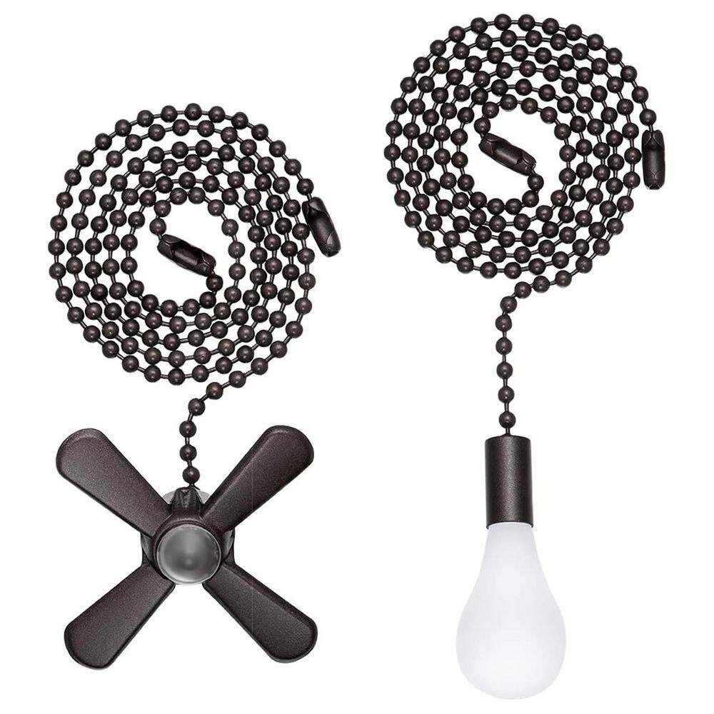 phyfalip 24 Inch ORB Ceiling Fan Pull Chains with Decorative Frosted ...