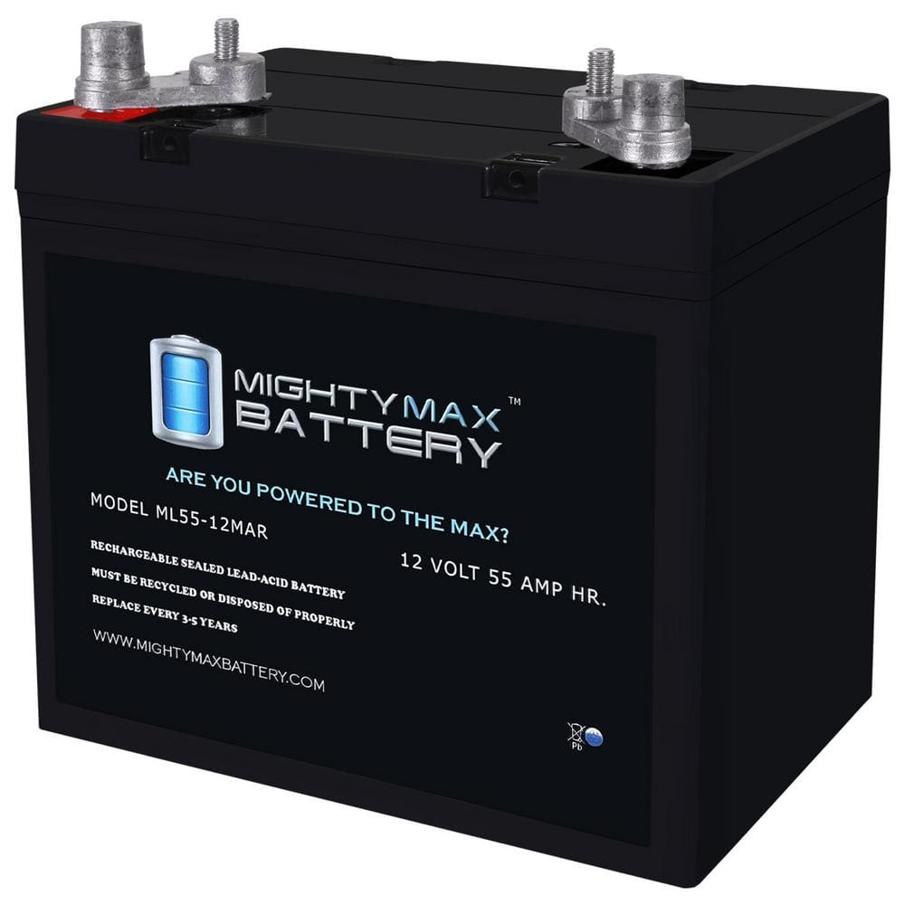 MIGHTY MAX BATTERY ML55-12MAR 12-Volt 55Ah Replacement Battery ...