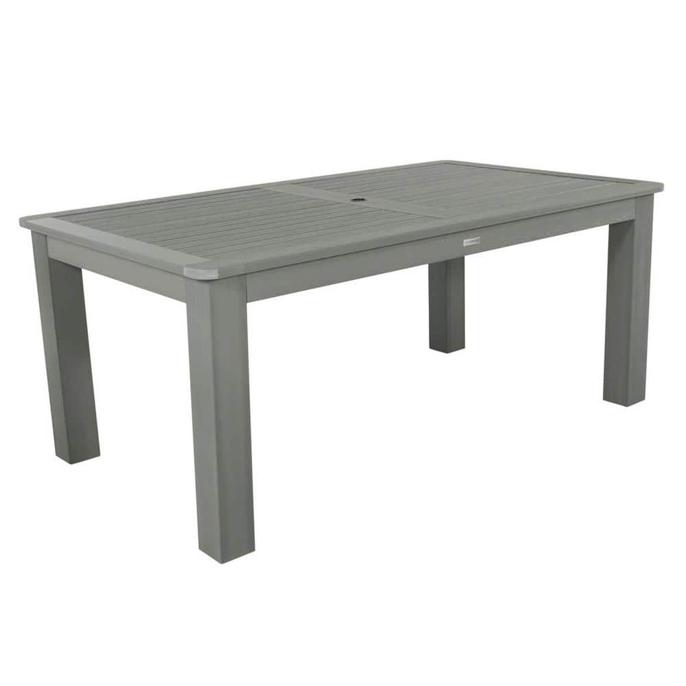 Highwood Coastal Teak Rectangular Recycled Plastic Outdoor Dining Table ...