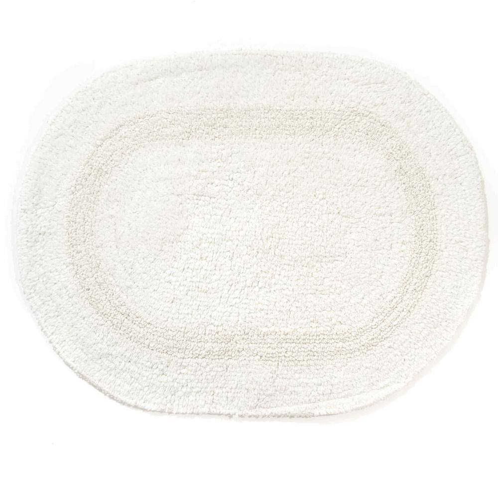 Chesapeake Merchandising Oval Tub Mats Ivory 17 In X 24 In Bath Mat Chesapeake Merchandising Oval Tub Mats Ivory 17 In X 24 In Bath Mat