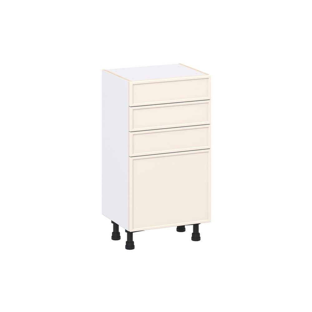 J COLLECTION Fairview Washed Linen Slim Shaker Assembled Shallow Base ...