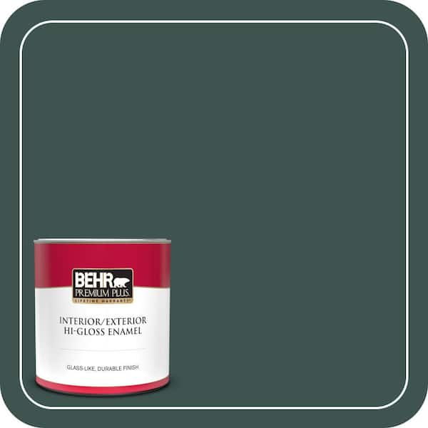 BEHR PREMIUM PLUS 1 qt. #480F-7 Sycamore Tree Hi-Gloss Enamel Interior ...