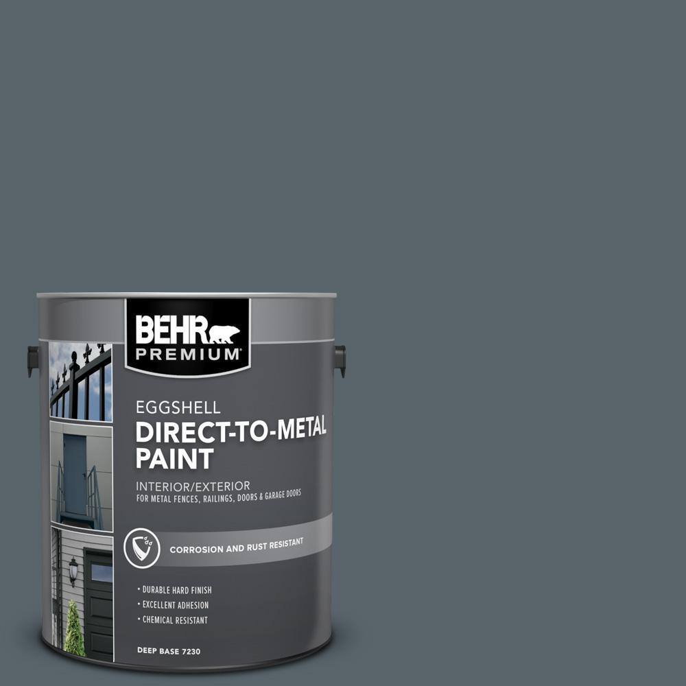 BEHR PREMIUM 1 gal. #N490-6 Calligraphy Eggshell Direct to Metal ...