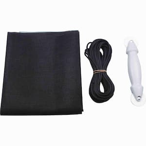 Prime-Line Push Button Screen Door Latch, Black & 36 in. x 84 in ...