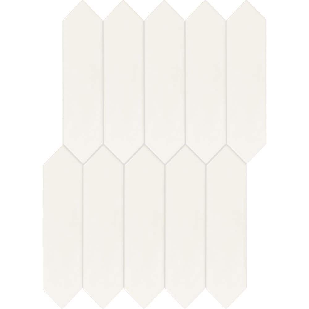 Daltile LuxeCraft Artic White Matte 3 in. x 12 in. Glazed Ceramic ...