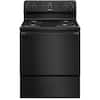 Hotpoint 30 in. 4 Burner Element Free-Standing Electric Range in Black ...