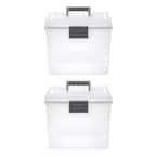 Sterilite 20 Qt. Gasket Box with Clear Base and Lid (6-Pack) 6 x 19324306