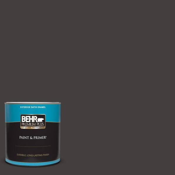 BEHR PREMIUM PLUS 1 qt. #MQ1-35 Off Broadway Satin Enamel Exterior ...