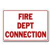 Lynch Sign 14 in. x 10 in. Fire Dept. Connection Sign Printed on More ...