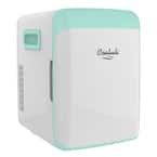 COOLULI Classic 0.35 cu. ft. Retro Mini Fridge in White without Freezer ...
