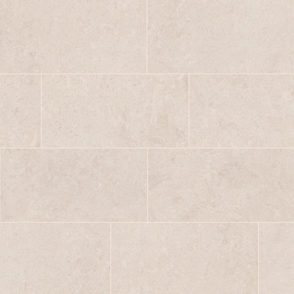 MSI Barri Perla 3D 12 in. x 24 in. Lappato Porcelain Shell Marble Look ...