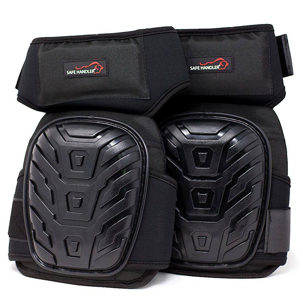 BISON LIFE Extra Long Crystal Gel Knee Pads with EVA Foam Cushion, Hard ...