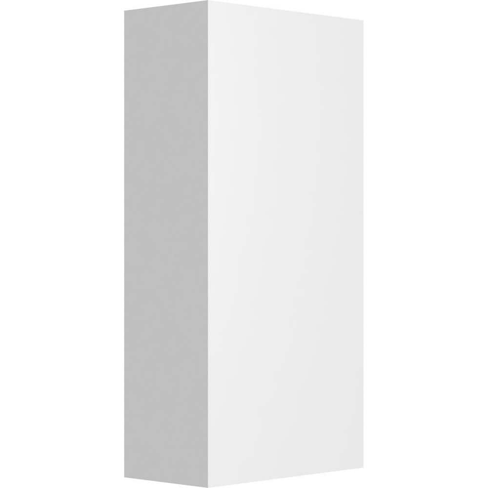 Ekena Millwork 1 in. x 2 in. x 4 in. PVC Standard Foster Plinth block ...