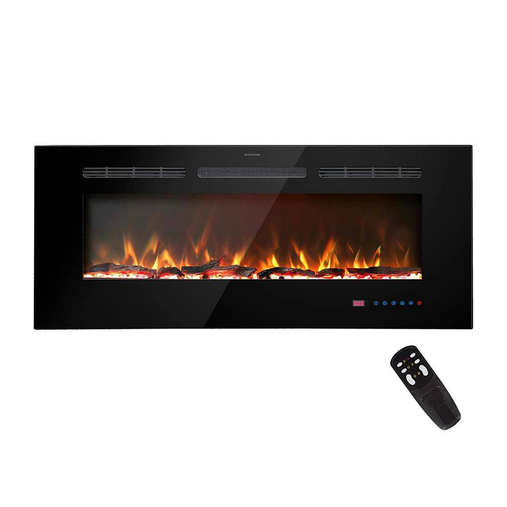 Edendirect 60 in. Radiant Electric Heater Furnace in Black, Wall Mount ...