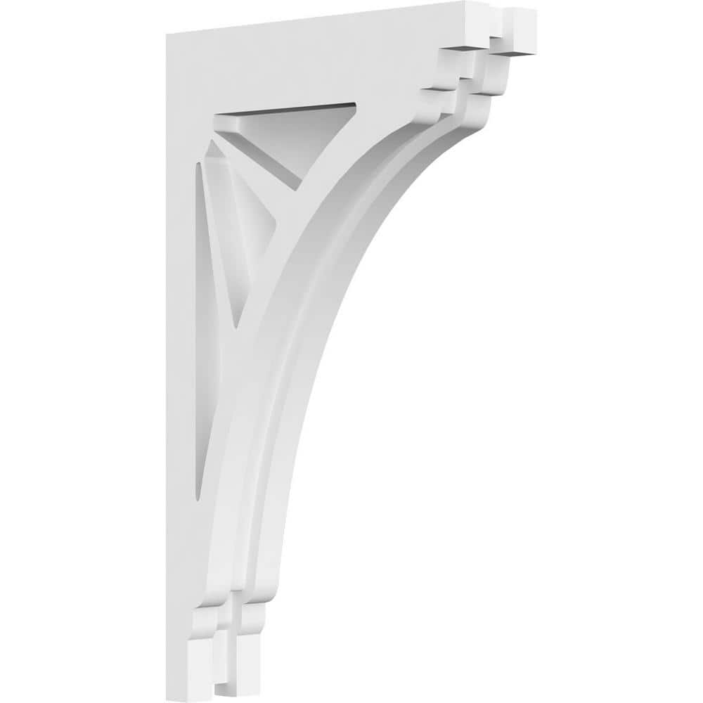 Ekena Millwork 1-7/8 in. x 12 in. x 7 in. PVC Stanford Corbel ...