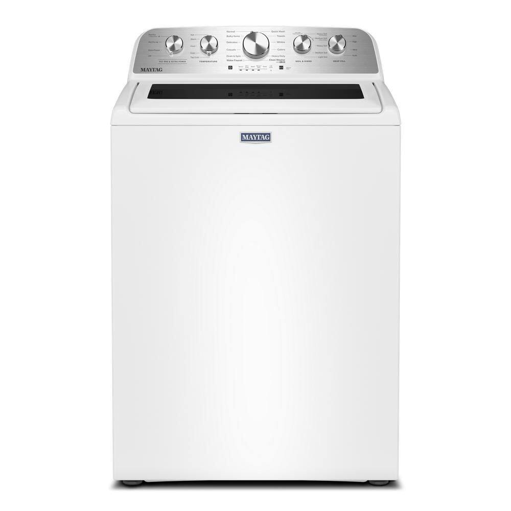 Maytag 4.8 cu. ft. Top Load Washer in White with Pet Pro Filter ...
