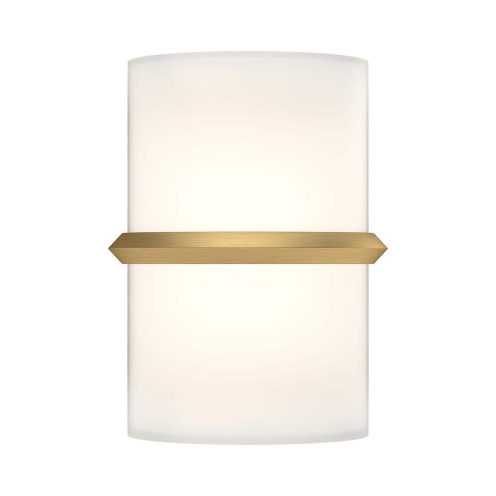 KUZCO Pondi 9 in., 1-Light 13-Watt Brushed Gold Integrated LED Wall Sconce WS63209-BG - The Home ...