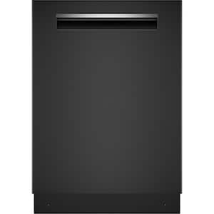 Bosch 300 Series 24 in. Black Front Control Tall Tub Dishwasher with ...