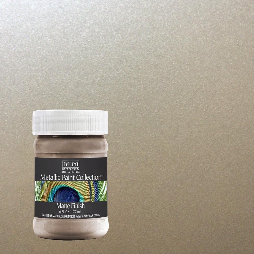 Modern Masters 6 oz. Warm Silver Water-Based Matte Metallic Interior ...