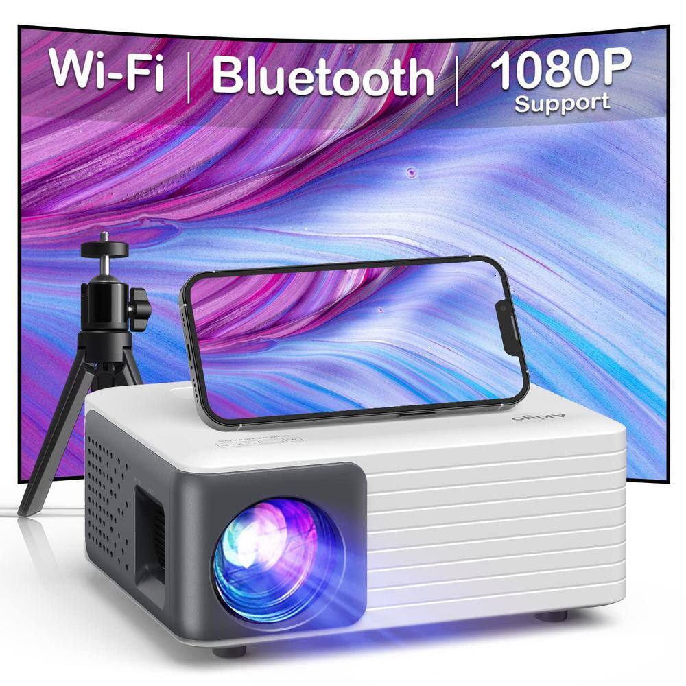 Etokfoks 1280 x 720 Full HD Mini Projector with 5500 Lumens, WiFi and ...