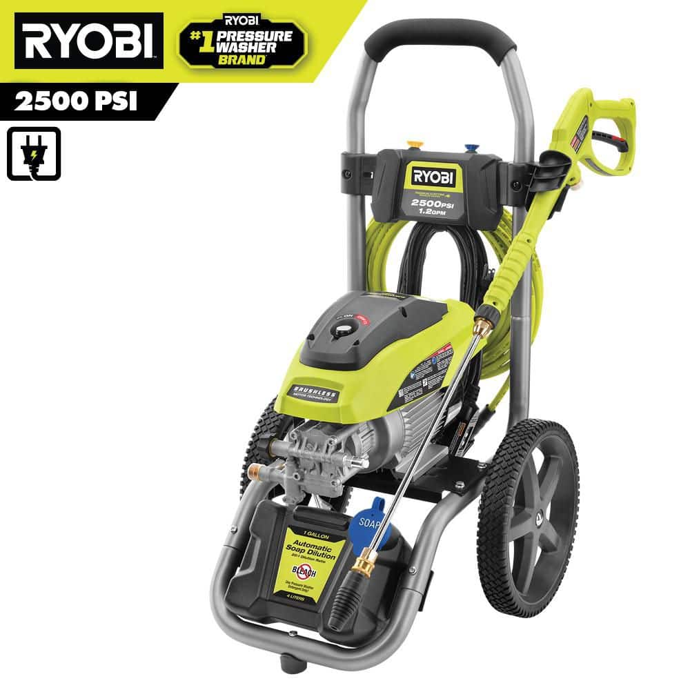 RYOBI 2500 PSI 1.2 GPM High Performance Cold Water Electric Pressure ...