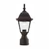 Hampton Bay 1-Light Black Steel Line Voltage Outdoor Weather Resistant ...
