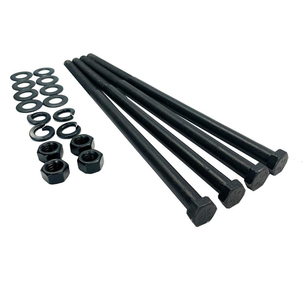 FORTRESS 9 in. Evolution Steel Black Deck Framing Bolt Kit 183140902 ...