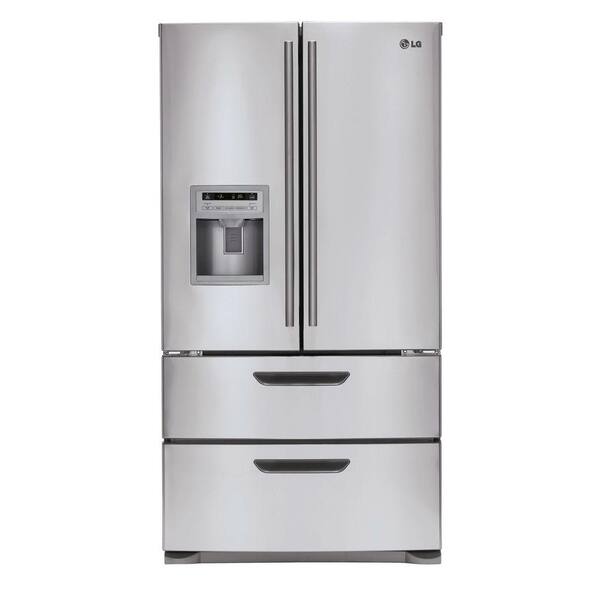 LG Electronics 24.7 cu. ft. French Door Refrigerator in Stainless Steel ...