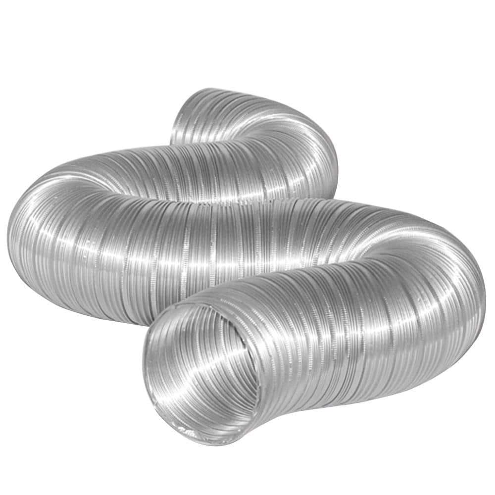 Everbilt 4 in. x 8 ft. Semi-Rigid Flexible Aluminum Dryer Vent Duct ...
