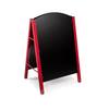Alpine Industries 40 in. x 26 in. Steel Double Sided Red Standing Menu ...