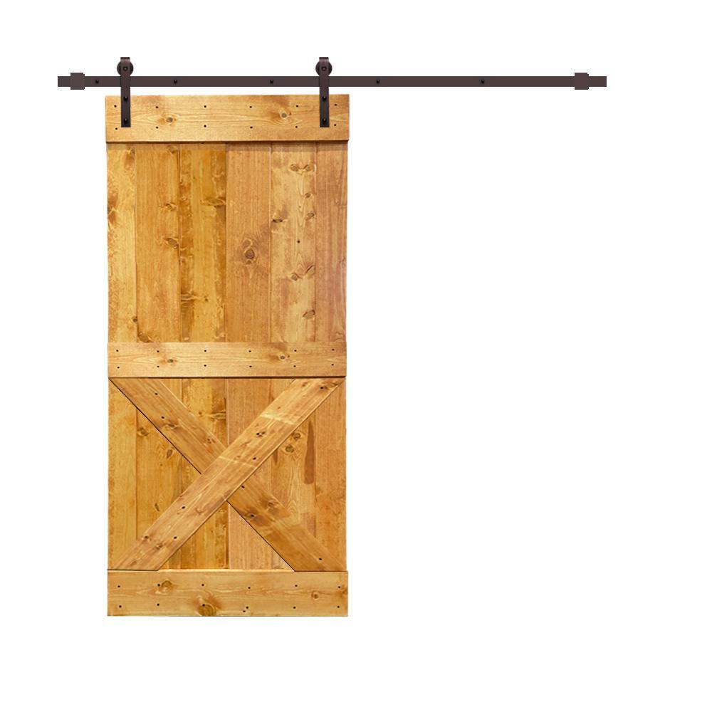 CALHOME 42 in. x 84 in. Distressed Mini X Series Colonial Maple Solid ...