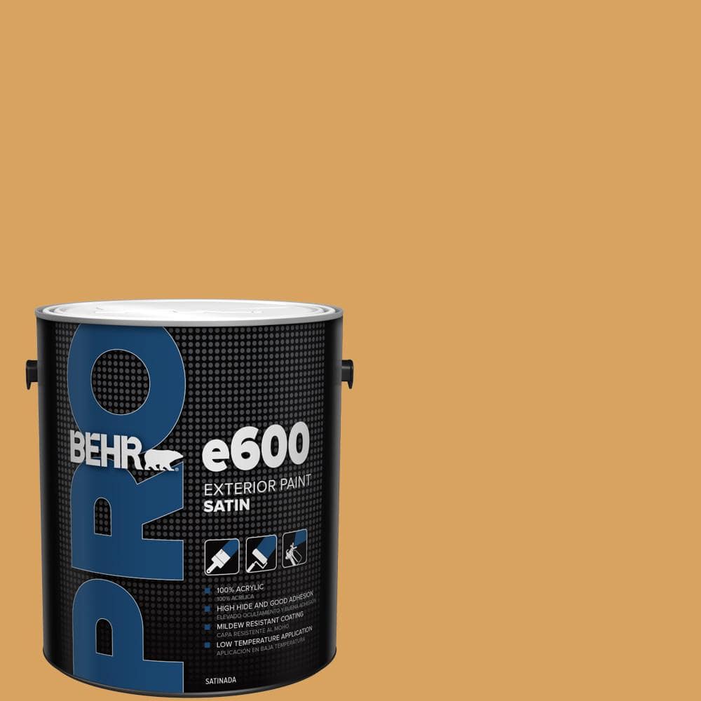 BEHR PRO 1 gal. #MQ4-10 Amber Brew Satin Exterior Paint PR64301 - The ...