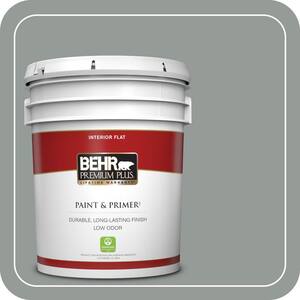 BEHR PREMIUM PLUS 1 qt. #BXC-66 Dusk Blue Eggshell Enamel Low Odor ...