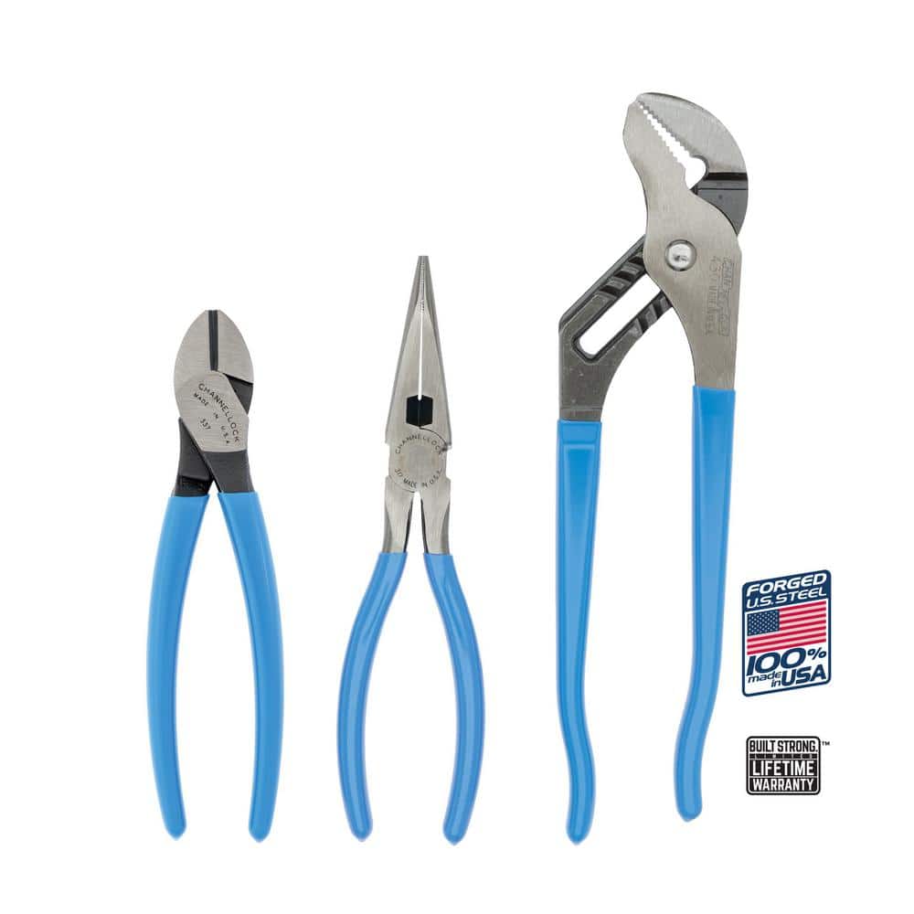 Channellock 10 in. Tongue and Groove, 7 in. Diagonal, 7-1/2 in. Long ...