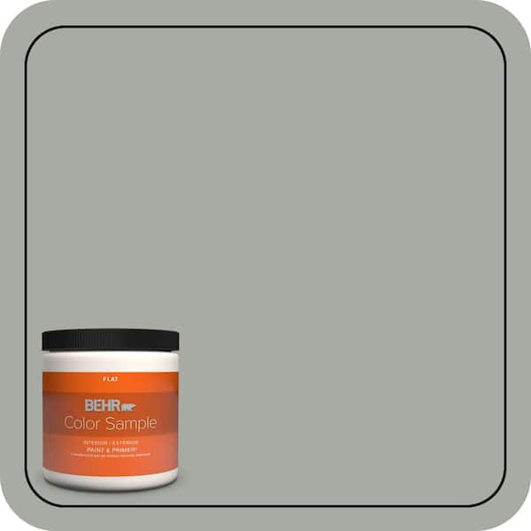 BEHR PREMIUM PLUS 8 oz. #PPU25-15 Flipper Flat Interior/Exterior Paint ...